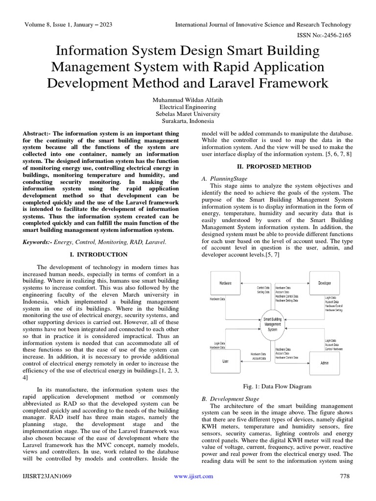Information System Design Smart Building Management System With Rapid Application Development ...