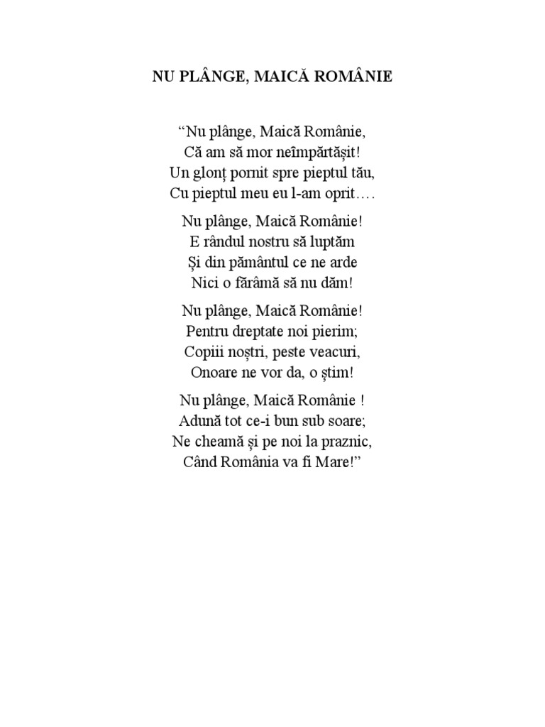 Poezii Ziua Eroilor | PDF