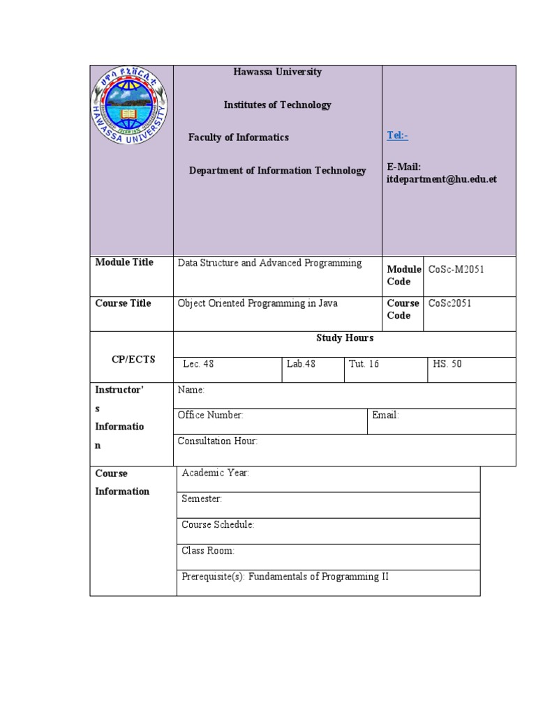 Oop Outline Pdf Object Oriented Programming Method Computer Programming