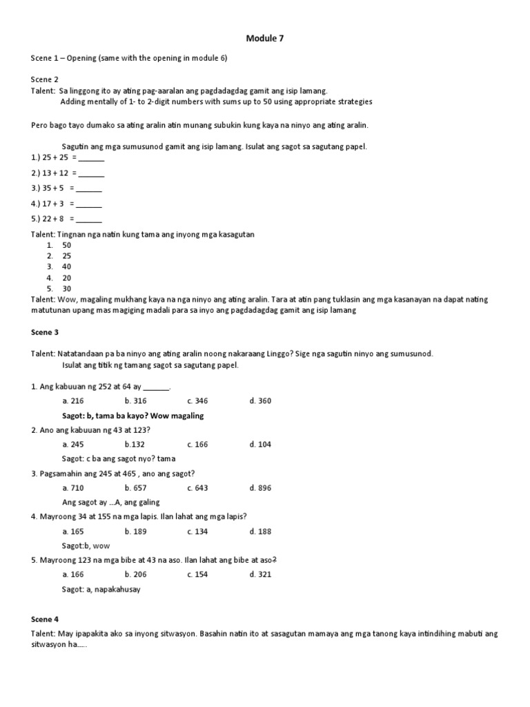 Module 7 - Script | PDF
