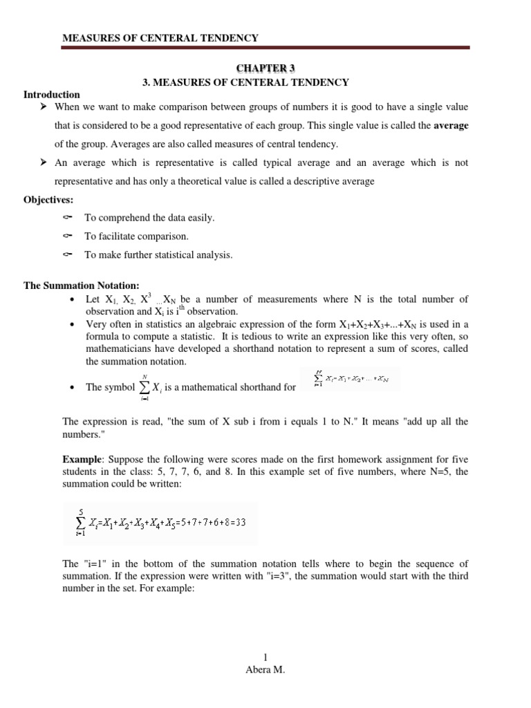Chap 3 | PDF | Mean | Median