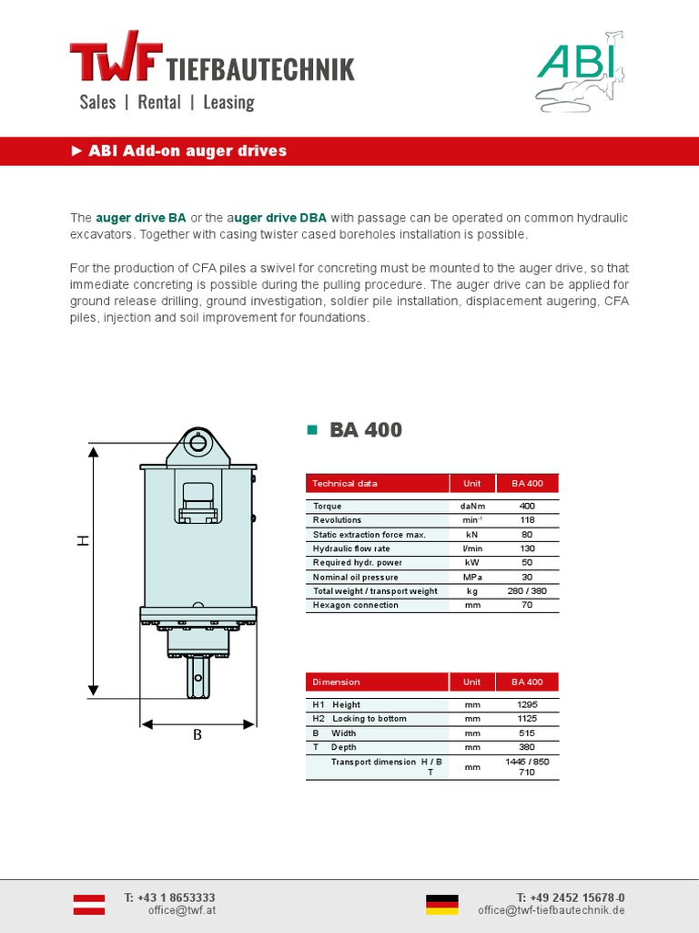 Abi-Ba 400-2022 e | PDF | Deep Foundation | Civil Engineering