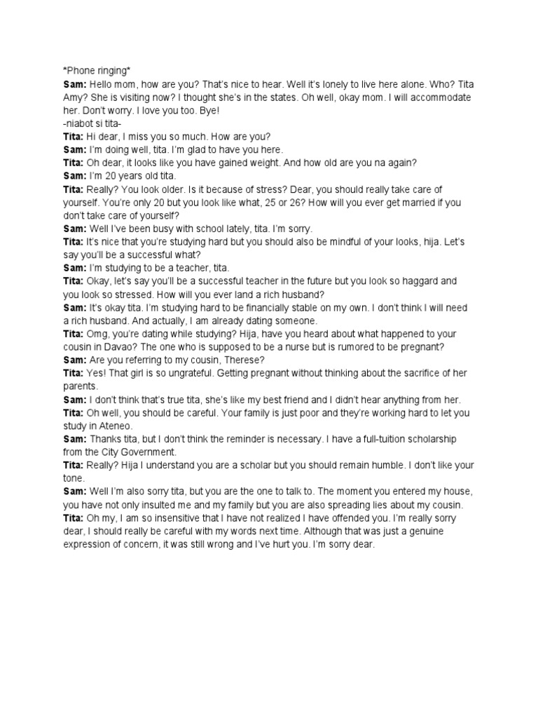 Roleplay Script | PDF