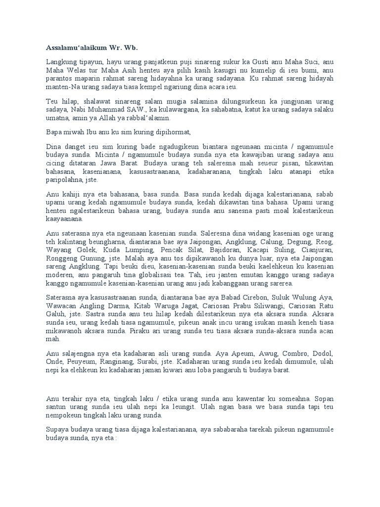 Biantara Ngamumule Basa Sunda | PDF