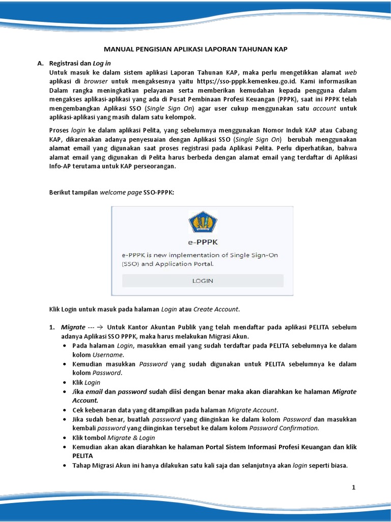 Manual Pengisian Pelita Proses Migrate | PDF