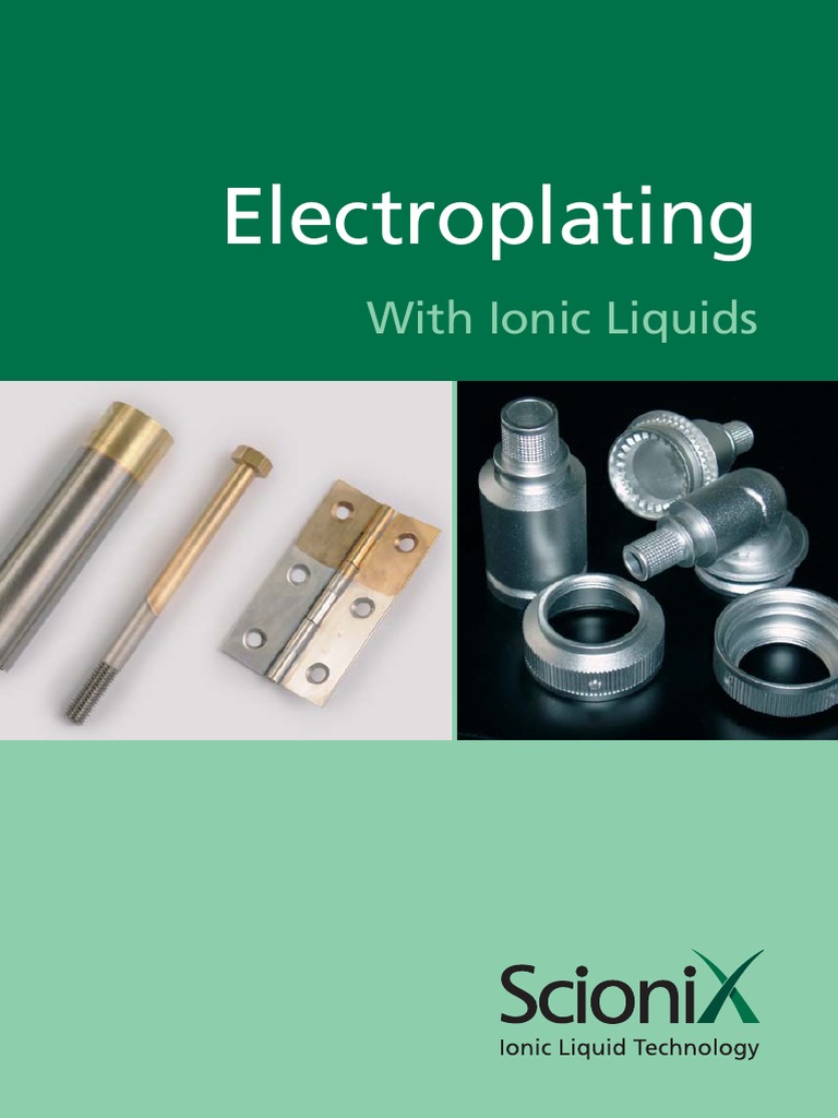 Electroplating Brochure | PDF | Chemistry | Physical Chemistry