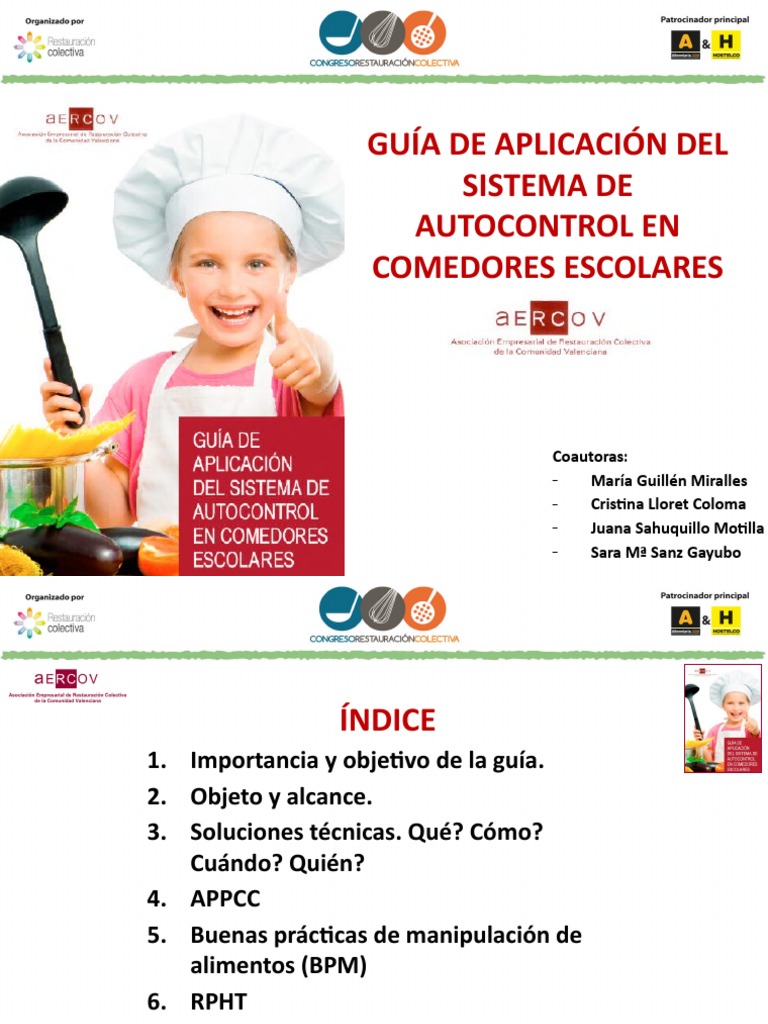 Autocontrol en Comedores Escolares | PDF | Análisis de Riesgo y Puntos Críticos de Control ...