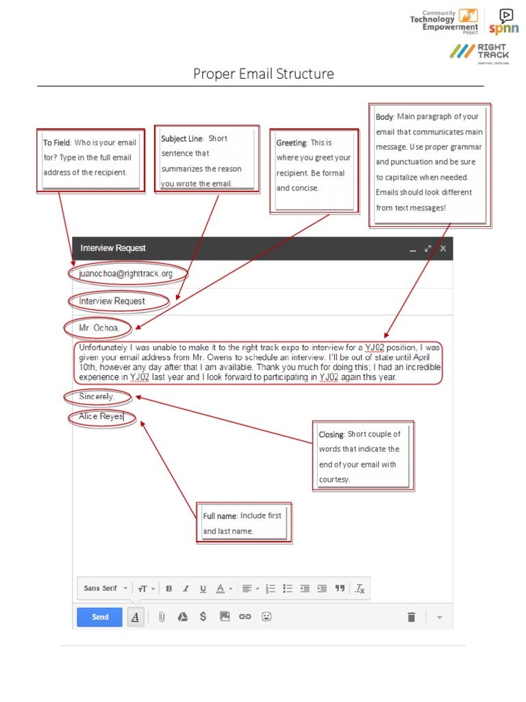 Email Structure 1 | PDF