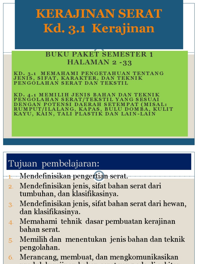 Teknik dan Jenis Serat Alam dalam Kerajinan | PDF | Griya & Taman