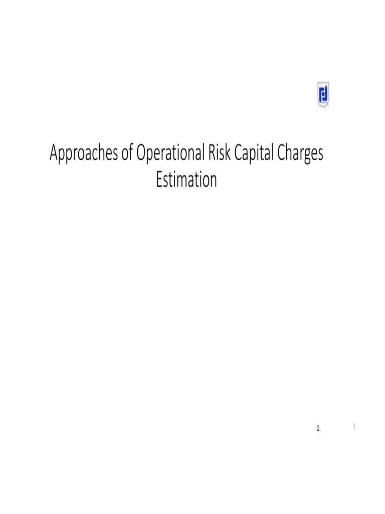 IRM Approaches of Operational Risk Capital Charge Estimation | PDF IRM Approaches of Operational Risk Capital Charge Estimation | PDF