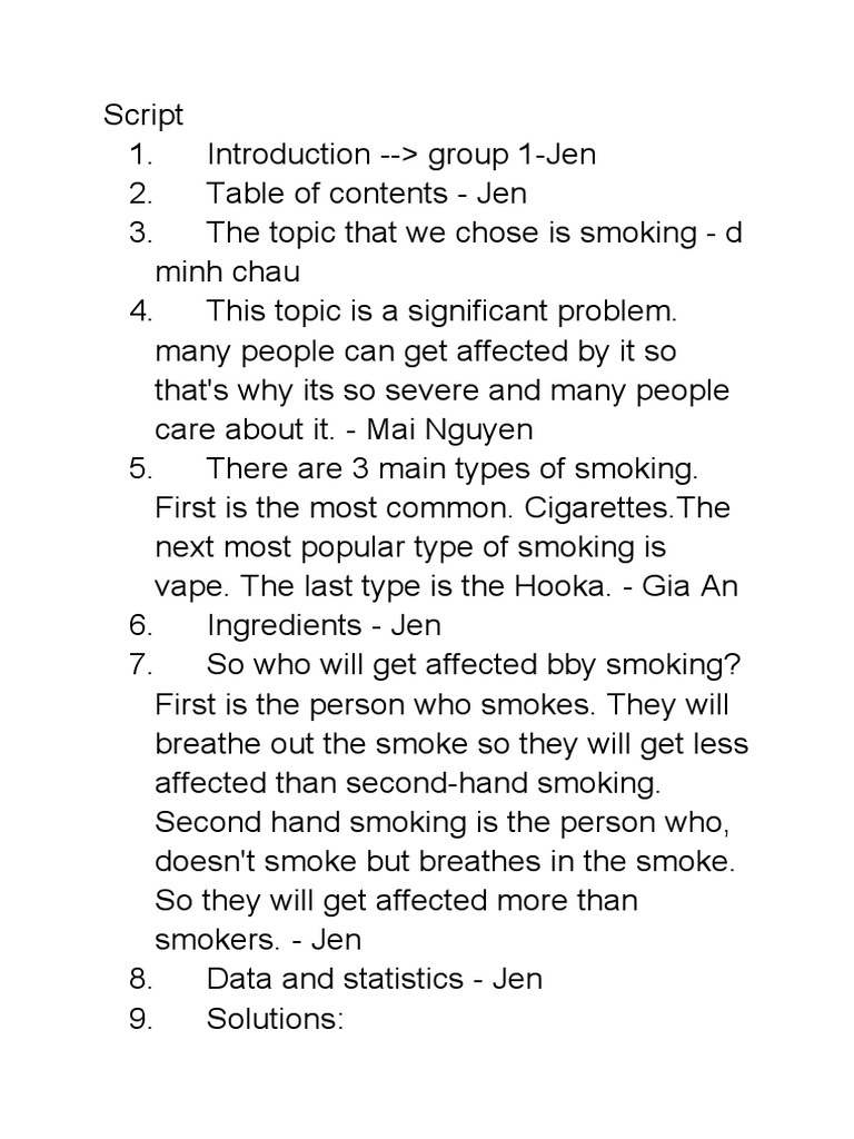 Script Team 1 | PDF | Self-Improvement | Lifestyle