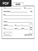 House Rent Receipt Template for Tax | PDF