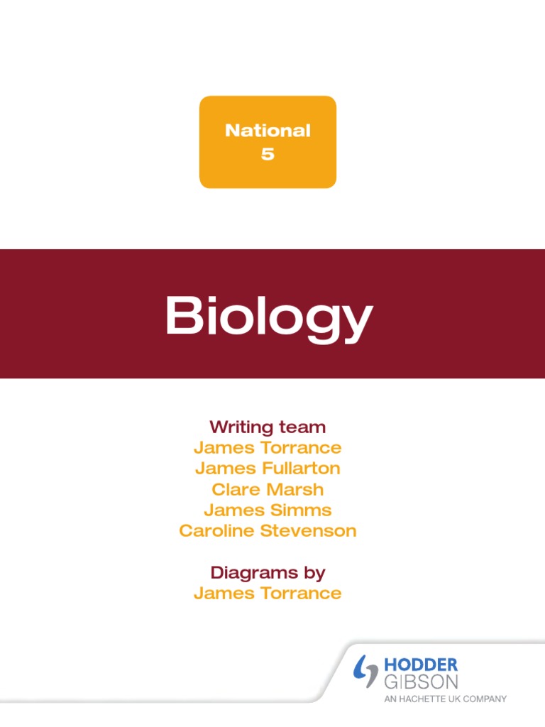 National 5 Biology Textbook | PDF | Osmosis | Carbon Dioxide