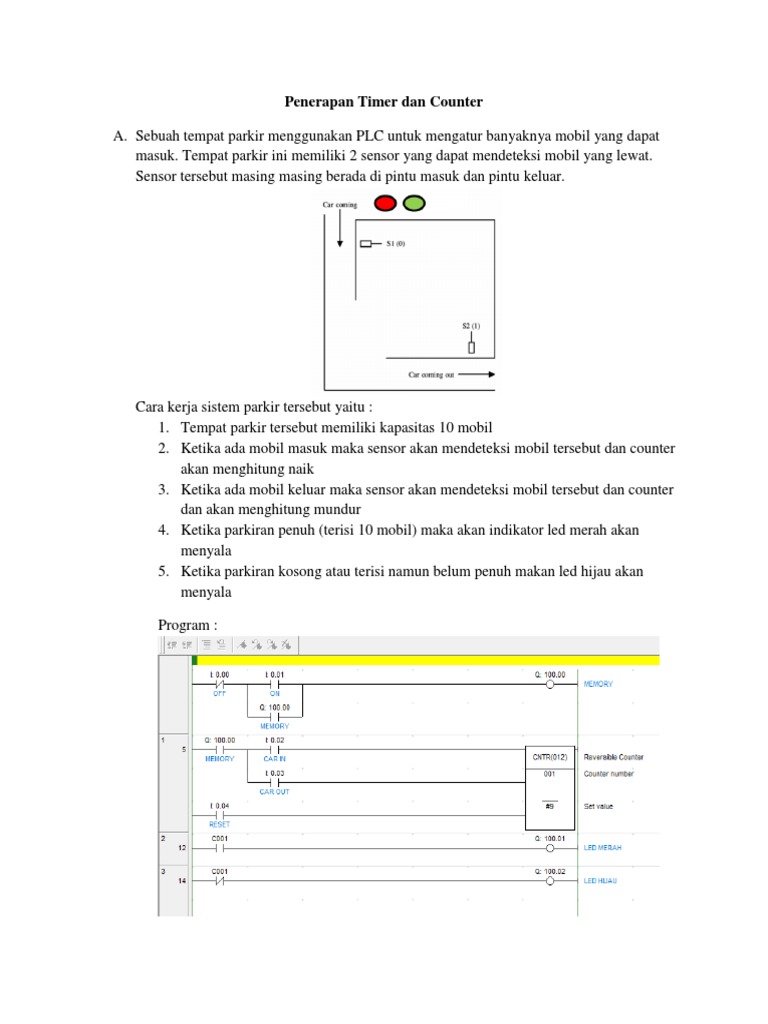 Materi Penerapan Timer Dan Counter | PDF
