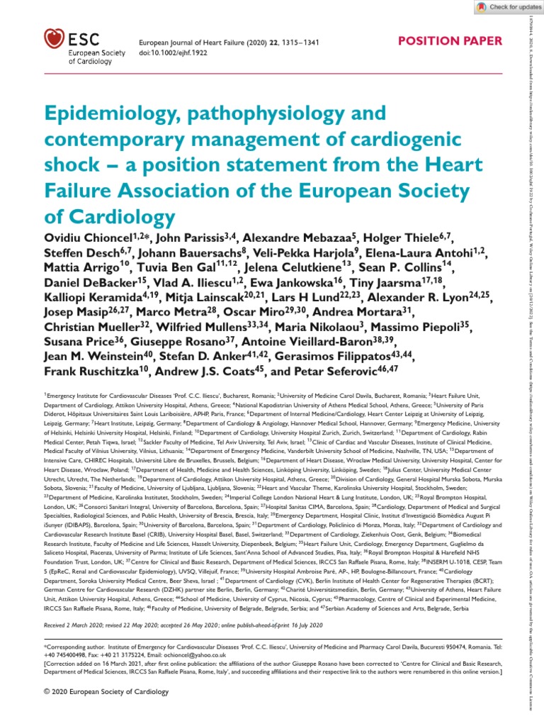 European J of Heart Fail - 2020 - Chioncel - Epidemiology ...