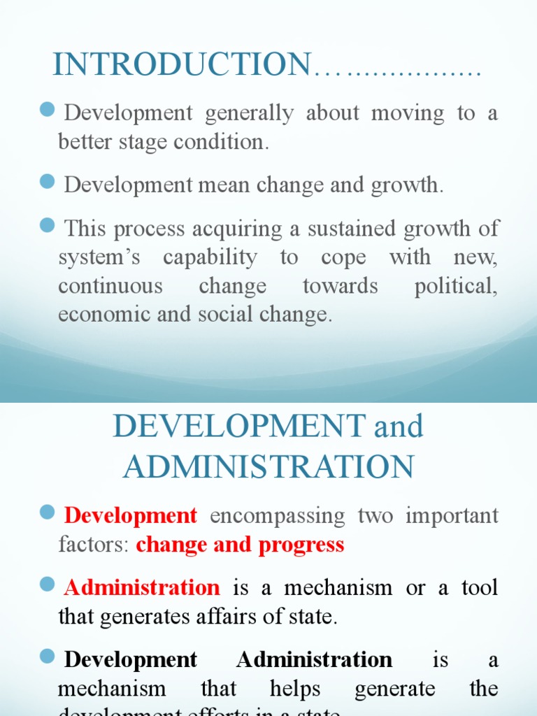 MPA 205 Development Administration | PDF | Economic Growth | Public Administration