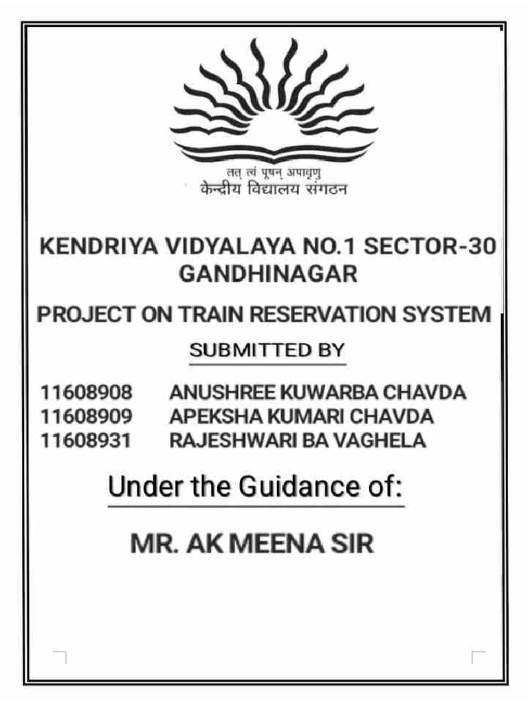 Cs Train Reservation System | PDF