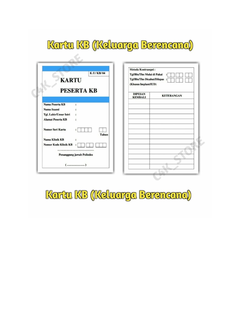 Kartu KB | PDF