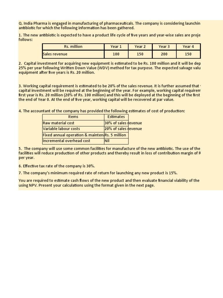 Capital Budgeting Practice Question With Solution (EXAM) | PDF | Net Present Value | Depreciation