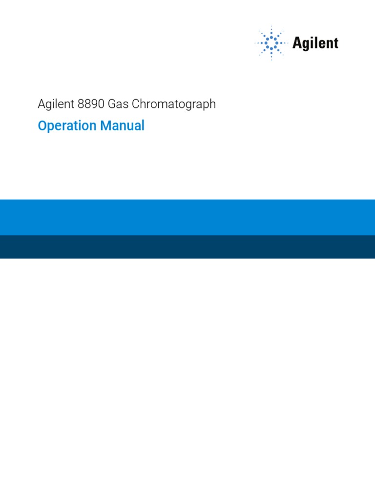 8890 Operation | PDF | Gas Chromatography