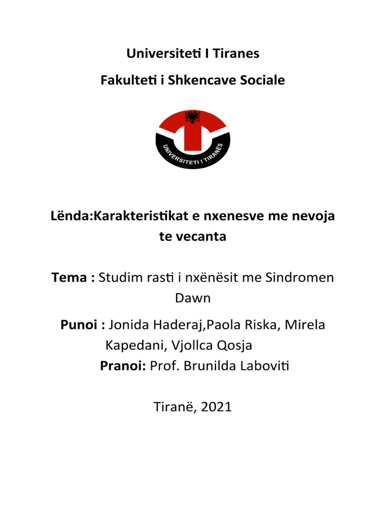 Studim Rasti Down Word | PDF