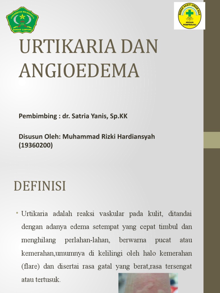 Urtikaria Dan Angioedema Minggu 4 | PDF
