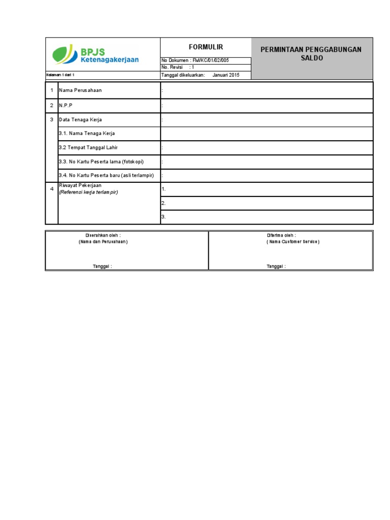 Form Amalgamasi | PDF