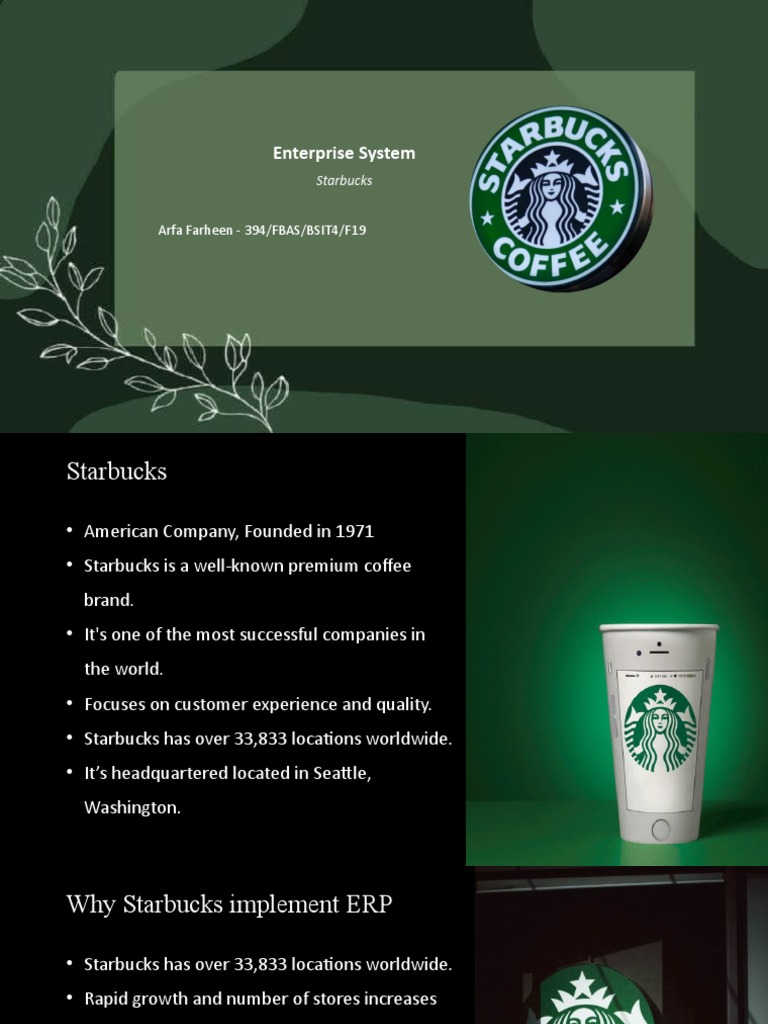 Starbucks | PDF | Enterprise Resource Planning | Supply Chain