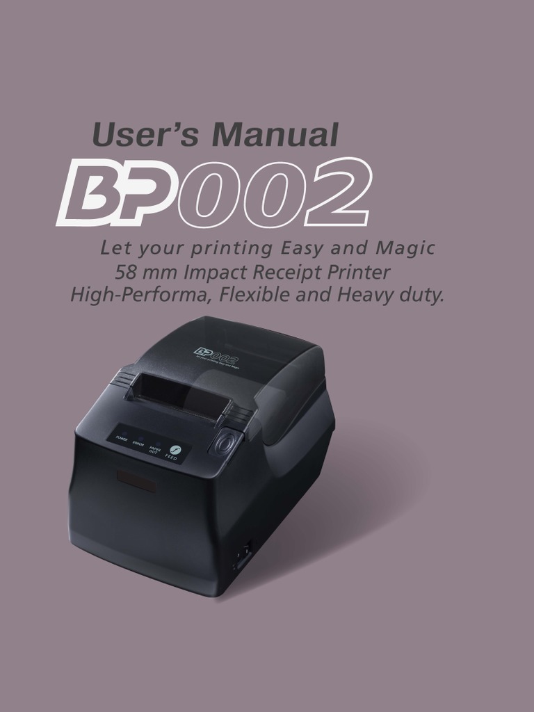 A Comprehensive Guide to Installing and Using the BP-002 Thermal Printer | PDF | Ip Address ...