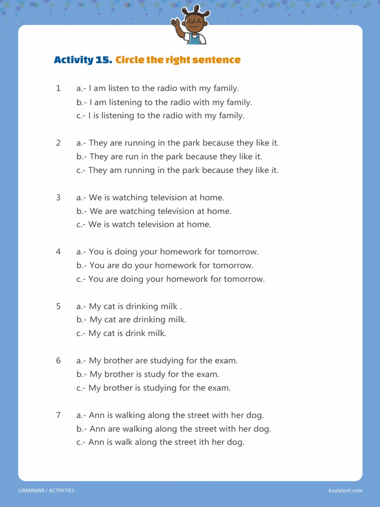 Exercises - Present Continuous | PDF