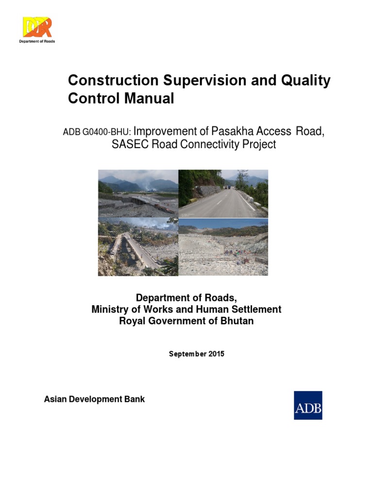 Construction Supervision and Quality Control Manual | PDF | Quality ...