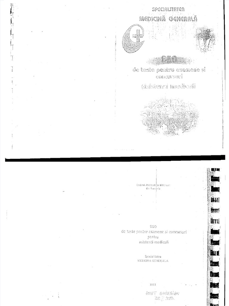50 de Teste Asistenti Medicali | PDF