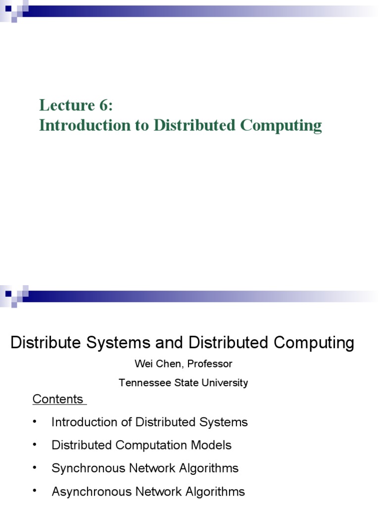 Introduction To Distributing Computing 5-13 | PDF | Distributed ... Introduction To Distributing Computing 5-13 | PDF | Distributed ...