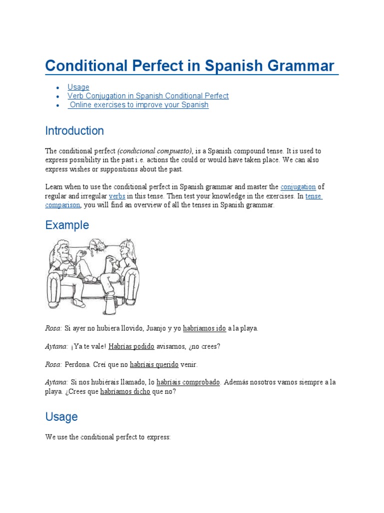 Conditional Perfect in Spanish Grammar | PDF | Languages Of Europe ...