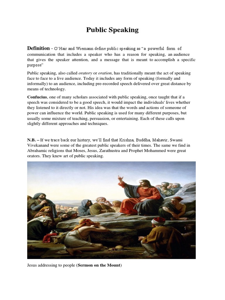 Public Speaking | PDF | Public Speaking | Self Efficacy