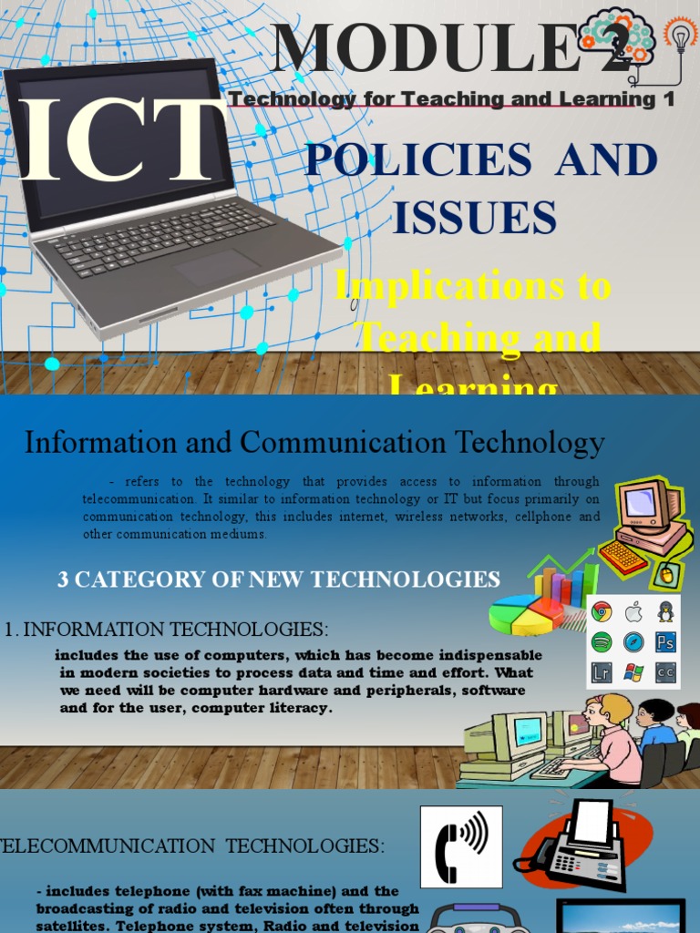 Ict Policies and Issues Implication To Teaching and Learning | PDF ...