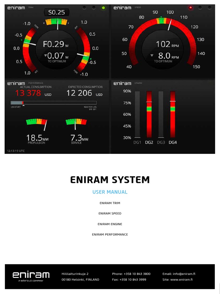 Eniram System User Manual | PDF | Mathematical Optimization | Attitude ...