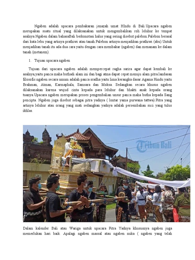 Pedewasaan Ngaben | PDF