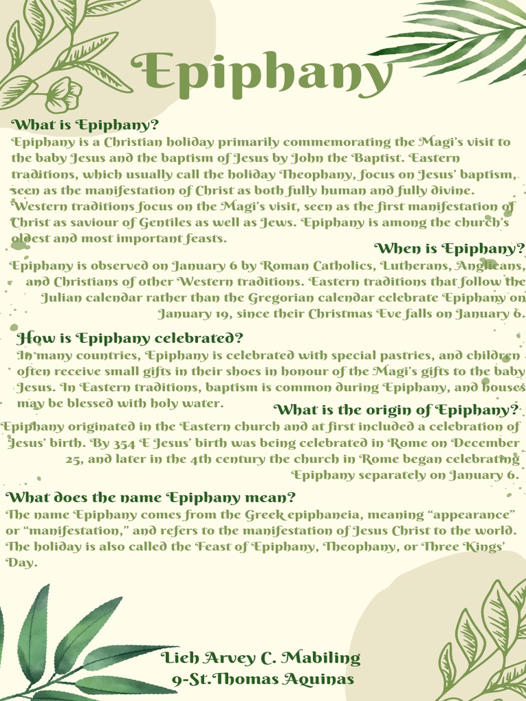 Epiphany | PDF