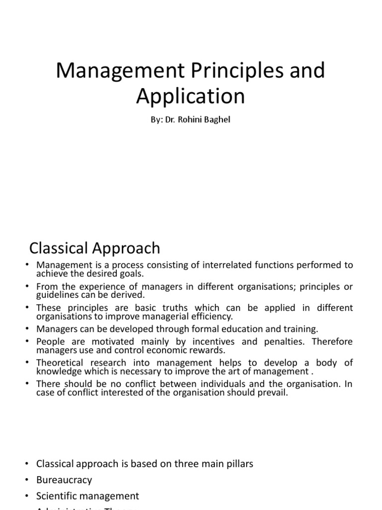 Managendndndjment Principles and Application-1 | PDF | Strategic ...