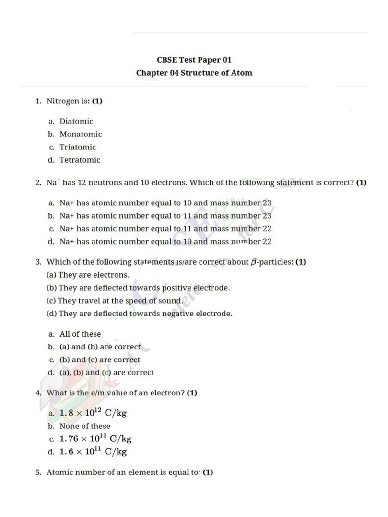 9 Science TP CH 4 1 | PDF