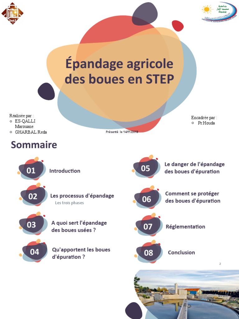 Epandage Agricole Des Boues en Step | PDF | Épuration des eaux | Sol ...