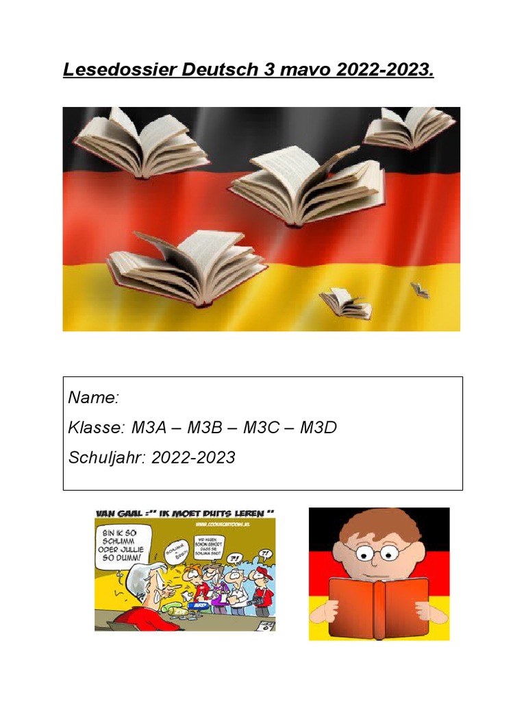 Leesdossier Duits Klas 3mavo 2022-2023 | PDF