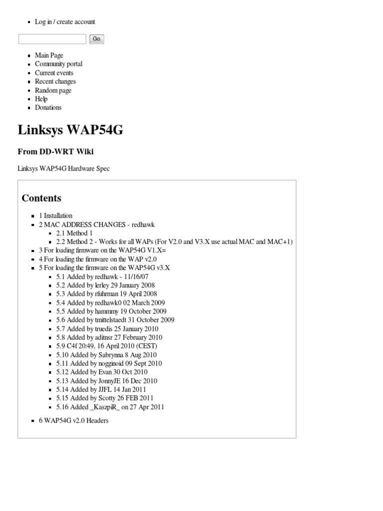 Linksys Wap54g - DD-WRT Wiki | PDF | Areas Of Computer Science | System ...