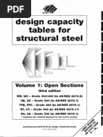 4AISC - Design Capacity Tables For Structural Steel - Open Sections | PDF