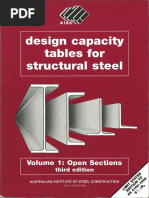 4AISC - Design Capacity Tables For Structural Steel - Open Sections | PDF
