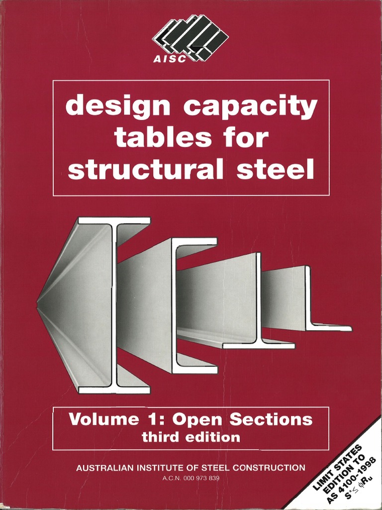 1AISC - Design Capacity Tables for Structural Steel - Open Sections | PDF