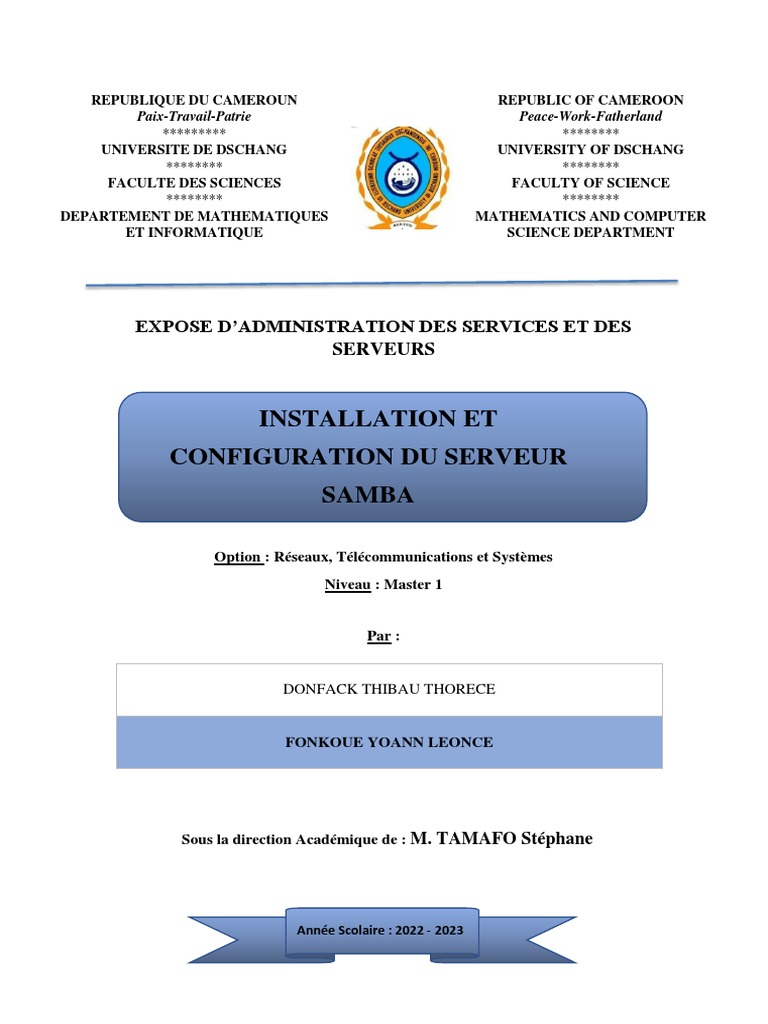 Installation&Configuration Du Serveur SAMBA | PDF | Linux | Serveur ...