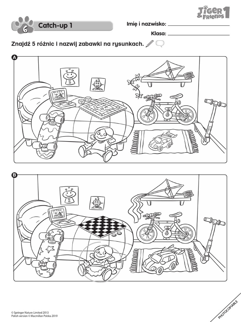 Tiger&Friends 1 - TRF - Unit 6 - Catch-Up 1 | PDF