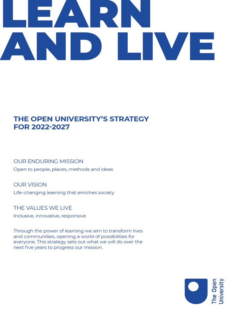 Learn and Live Ou Strategy 2022 2027 | PDF | Sustainability | Learning